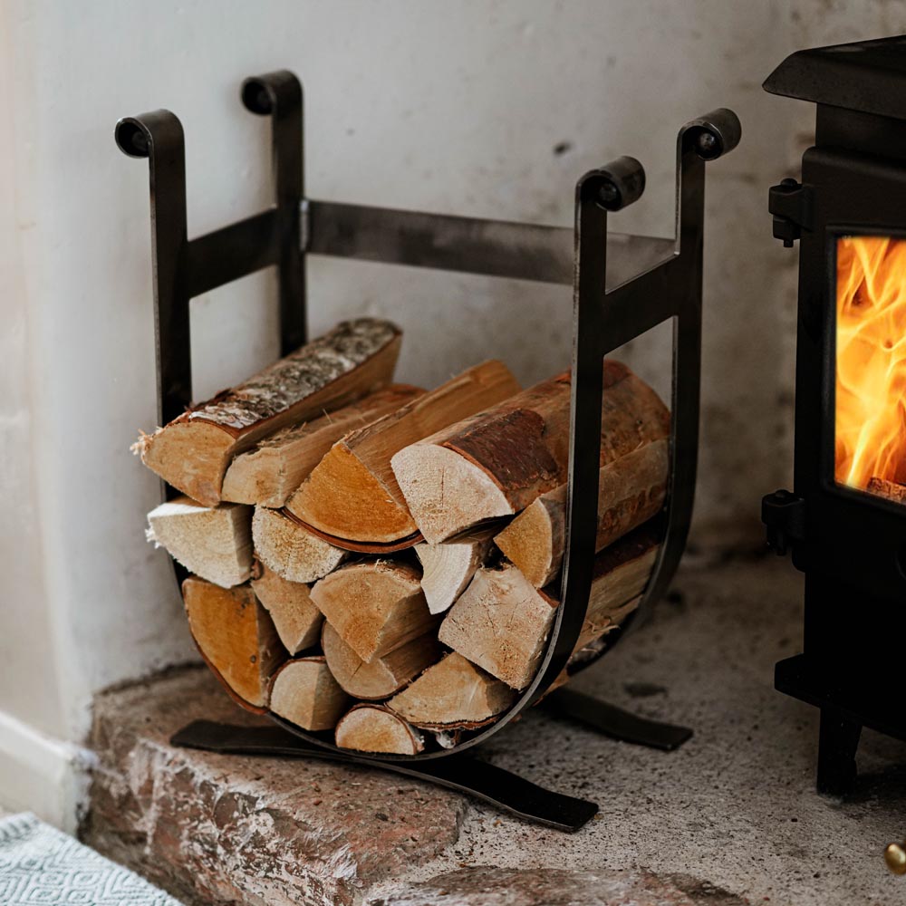 U Shaped Log Holder - Dean Forge, Buckfastleigh